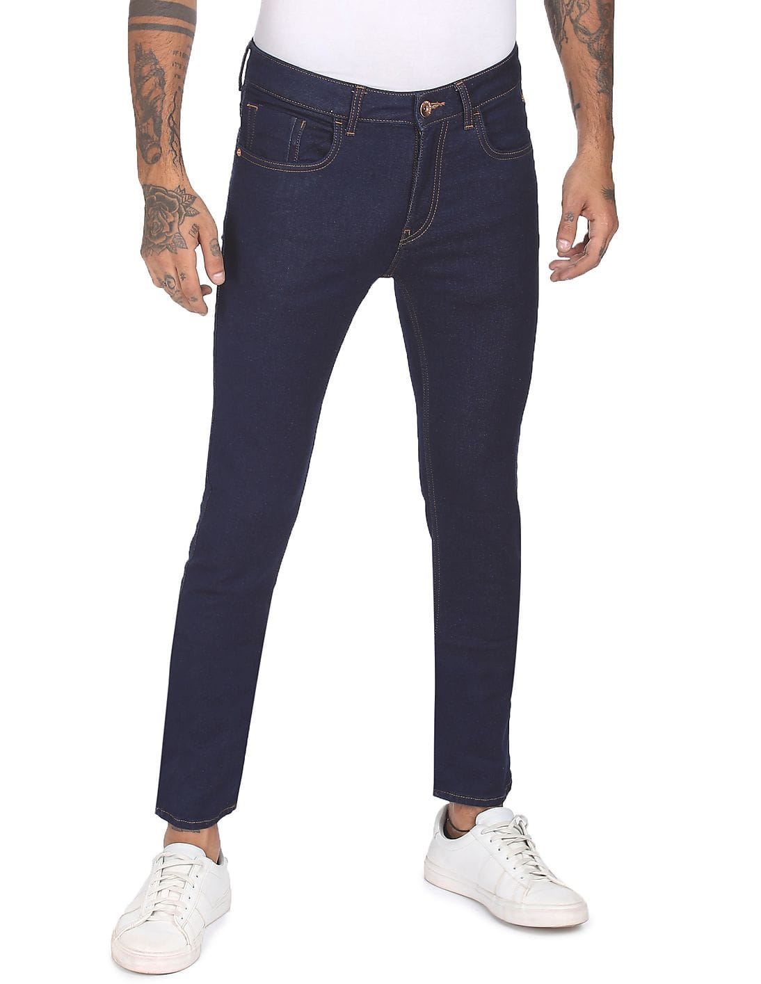 Buy Flying Machine Michael Slim Tapered Fit Mid Rise Jeans - NNNOW.com